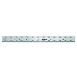 Precision 6 in. Rigid Steel Ruler with 4R Graduations